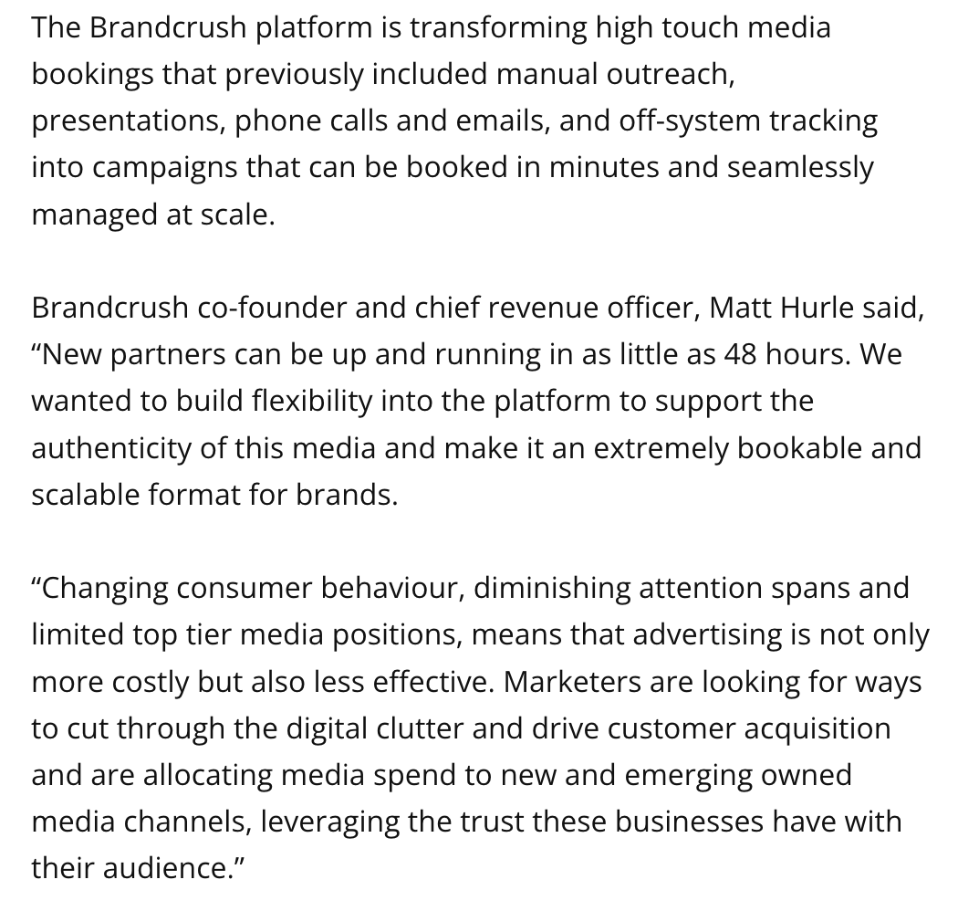 Brandcrush launches media software solution — RetailBiz Brandcrush launches media software solution — RetailBiz
